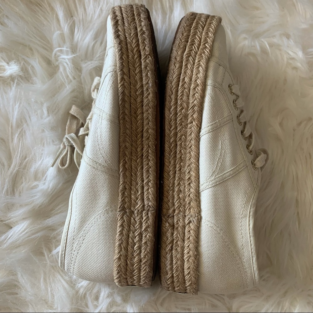 Superga Raffia Platform Sneakers - Gem